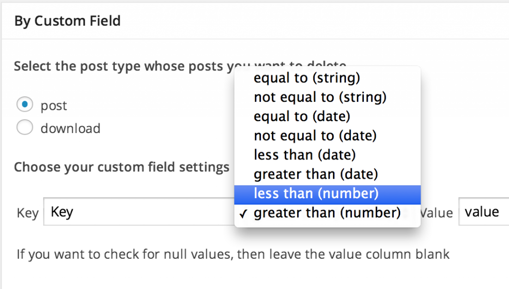 Bulk Delete Posts By Custom Field Bulk Wp