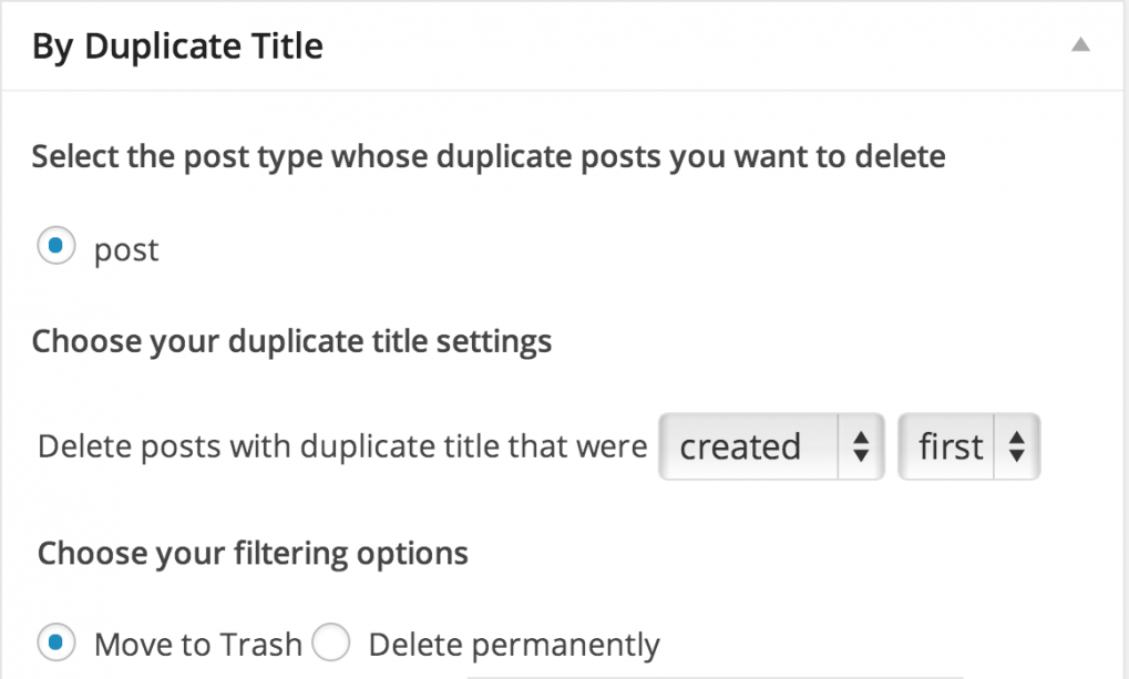 Bulk Delete Posts by Duplicate Title | Bulk WP