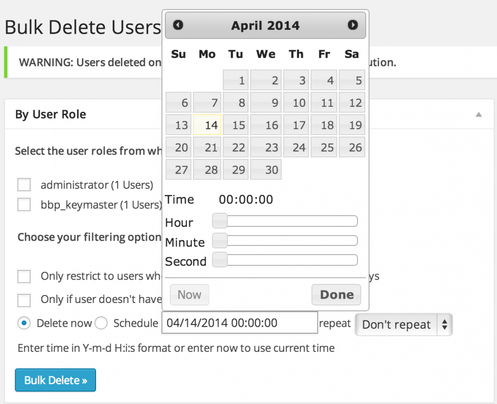 Bulk Delete Users By Role 1 Bulk Wp