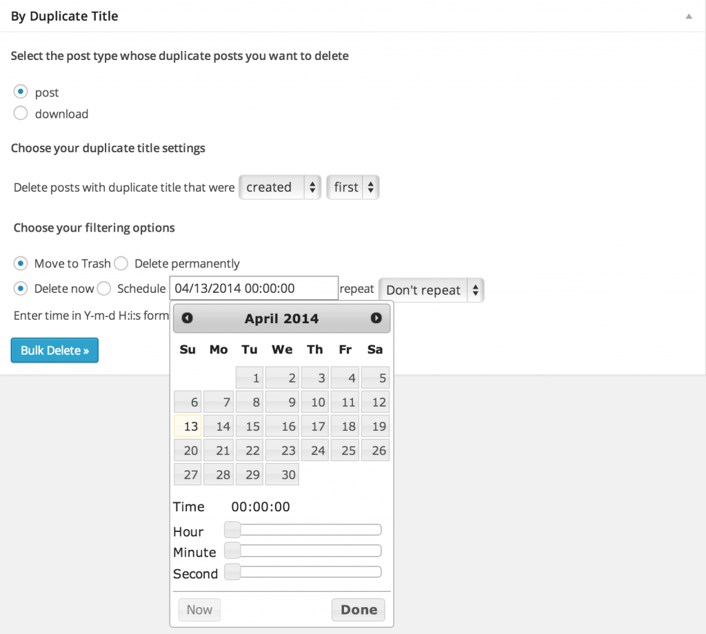 schedule-delete-posts-by-duplicate-title | Bulk WP