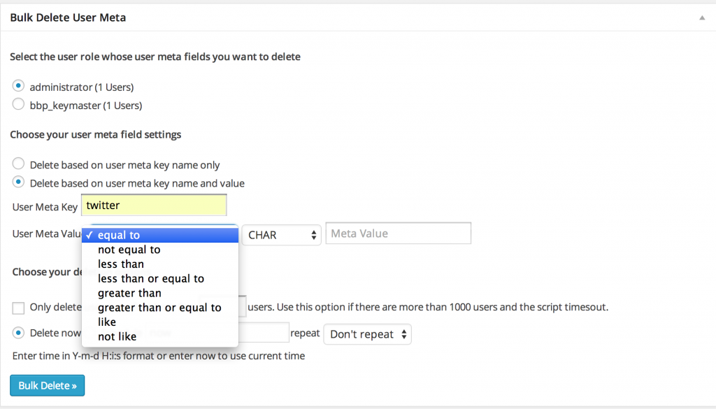 Bulk Delete User Meta Pro | Bulk WP